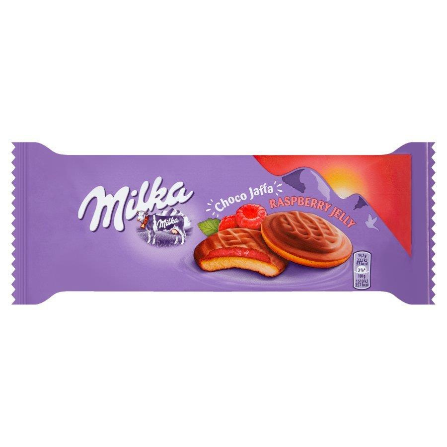 Milka Choco Jaffa Biscuits with Jelly Raspberry Flavored Coated with ...